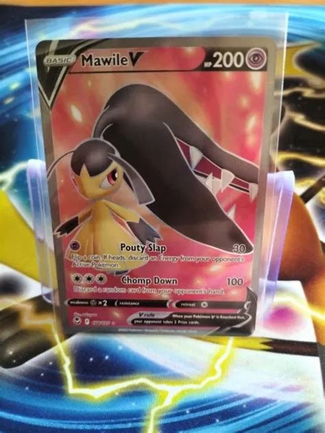 PokÉmon Tcg Mawile V Full Art Silver Tempest 178195 Holo Ultra Rare