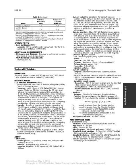 Usp Monograph Tadalafil Warspole