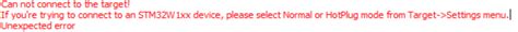 Stm32 Stm32cubeprogrammer Not Connecting No Error Msg Using St Link