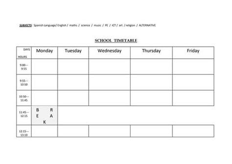Maths Timetable Master Ppt
