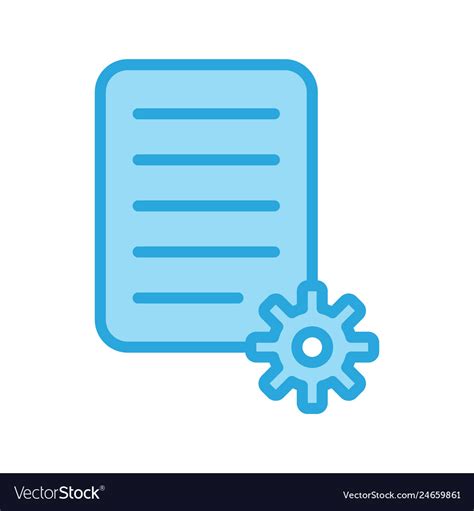 Document Setting Icon Royalty Free Vector Image