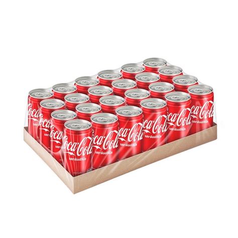 Coca Cola โค้ก น้ำอัดลม รสชาติออริจินัล ขนาด 180 มล แพ็ค 24 กระป๋อง