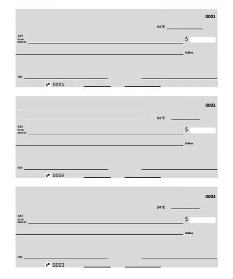 Free Printable Blank Checks For Practice Free Printable Check