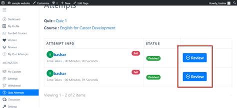 Create Quiz Dozent LMS