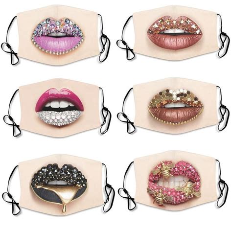 Woman With Big Lips Face Mask