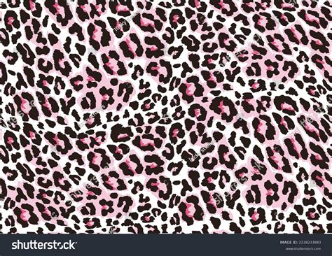 Pink Leopard Vector Design Art Seamless Stock Vector Royalty Free