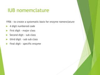 Unit II Enzyme Classsification And Properties Ppt