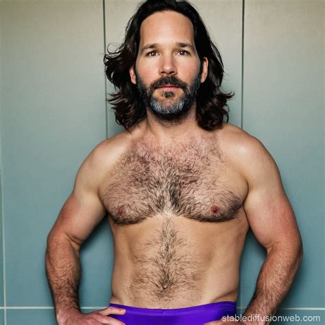 Paul Rudd In Purple Briefs Stable Diffusion Online