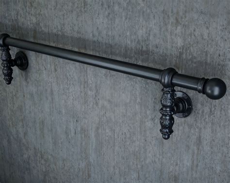 Black Ornate Stair Handrail Banister Middlefarmcrafts