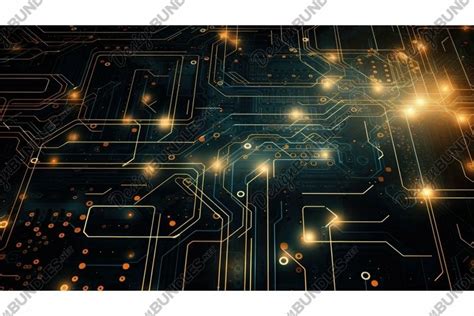 Features Technology Background Pattern