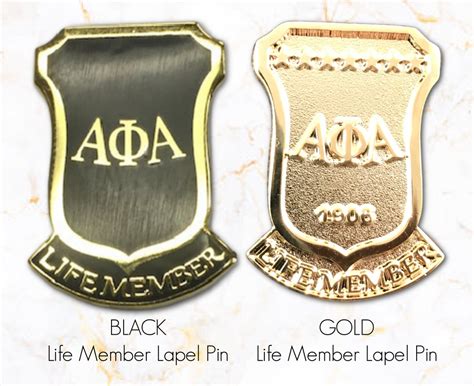 Alpha Phi Alpha Life Member Pins Greek Traditions