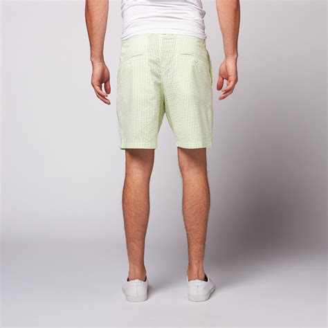 8 Inseam Seersucker Shorts Citrus White 40 Postmarc Touch