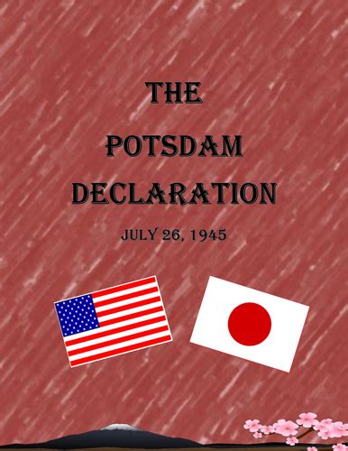 japan potsdam declaration primary source document with follow up