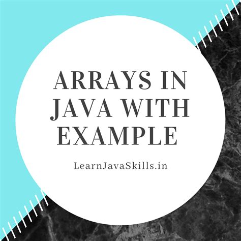 Arrays In Java With Example LearnJavaSkills Learn Java Skills