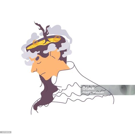 정신 문제 개념 일러스트레이션 그녀의 머리에 사막과 슬프고 우울한 여성 캐릭터 심리 치료사가 필요한 벡터 인간은 흰색에 고립 된