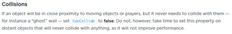 Does Making The Mesh Non Collidable Make The Game Smoother Building