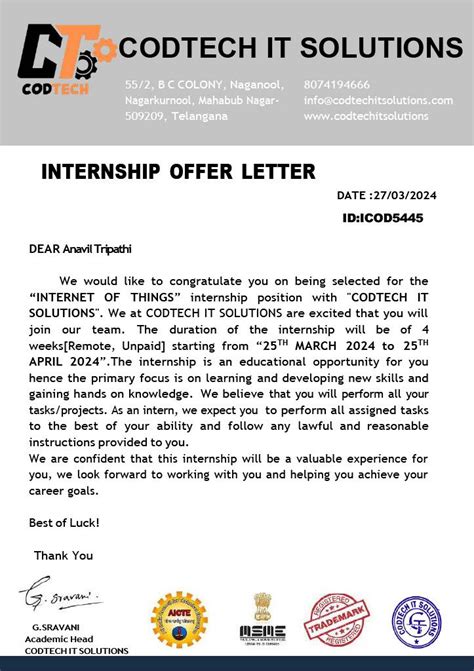 Iot Internship Techinnovation Anavil Tripathi 12 Comments