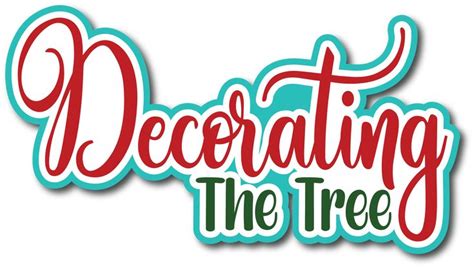 Decorating The Tree Scrapbook Page Title Sticker Scrapbook Pages