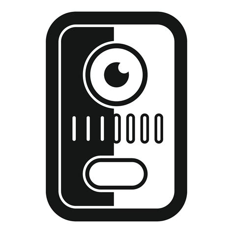 Black And White Intercom Icon Showing Security System 49062974 Vector