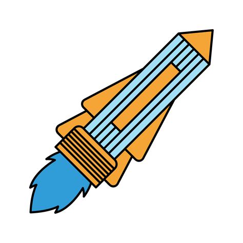 Rocket Flying Space Outer 11452960 Vector Art At Vecteezy