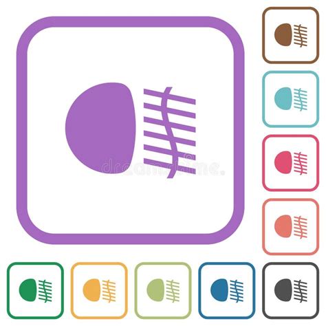 Luces Antiniebla Iconos Simples Ilustración Del Vector Ilustración De