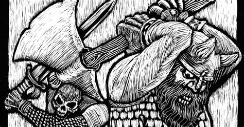 Eldritch Etchings Viking Vs Skeletons
