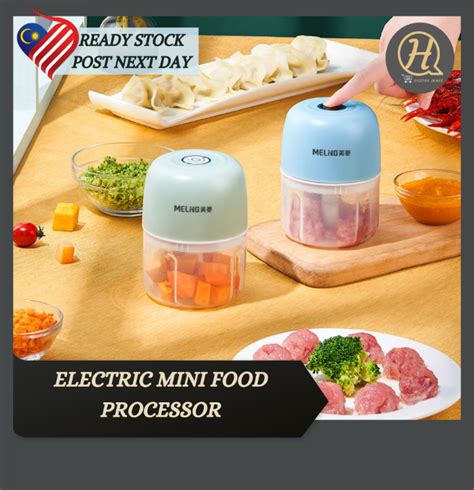 Electric Mini Food Processor Usb Rechargeable Garlic Ginger Chopper