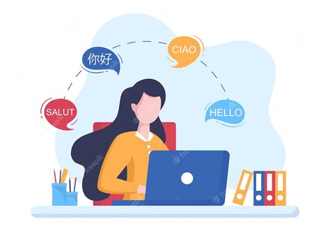 Premium Vector Translator Or Translation Language Illustration Say