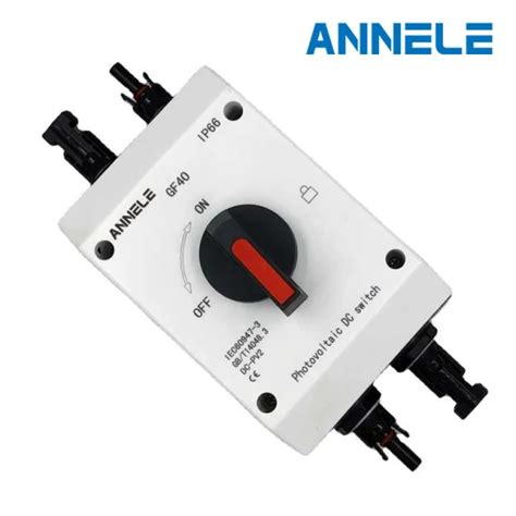 Waterproof Ip66 Solar Dc 1500v 40a Pv Photovoltaic Isolator Isolating Switch With Solar