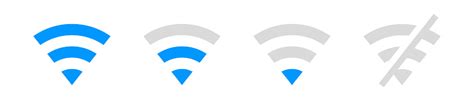 와이파이 영역 기호 Wifi 벡터 아이콘입니다 무료 와이파이 아이콘 세트입니다 무선 네트워크 기술 아이콘입니다 인터넷 연결