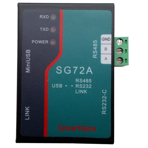 Smartgen Sg72a Pc Adaptor Usb To Rs232 Rs485 Link Communication Modules Technical Parameters