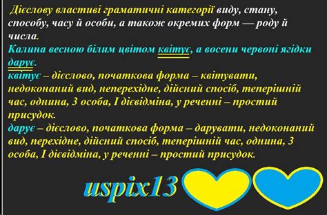 Назвіть які граматичні категорії властиві дієслову Запишіть речення