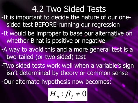ppt 4 2 one sided tests powerpoint presentation free download id