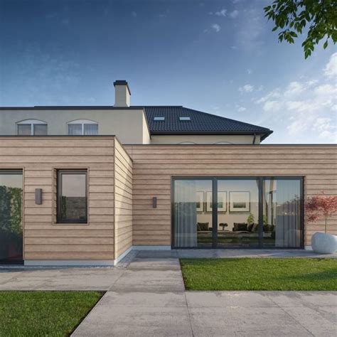 Kerrafront 201 Wood Effect Malt Oak External Cladding 180mm X 2950mm