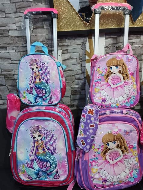 Mochila 3 Piezas Con Ruedas Con Luces Marketxpress