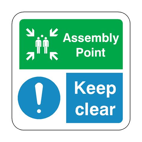 Assembly Point Keep Clear Floor Graphics Sticker Safety Uk