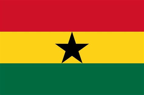 Ghana Flag Flag Of Ghana Vector Illustration 10250120 Vector Art At