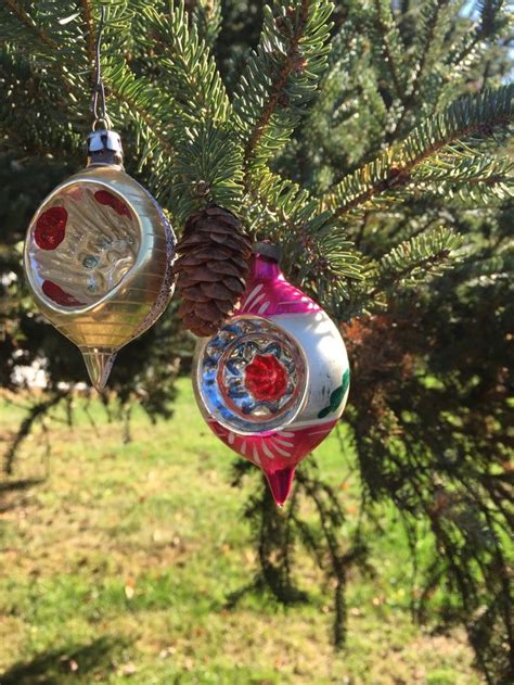 Vintage Mercury Glass Christmas Ornaments Etsy Vintage Mercury