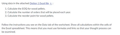 Solved Using Data In The Attached Option Excel File Chegg