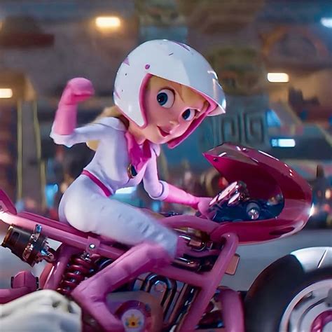 Super Mario Princess Peach On Motorcycle