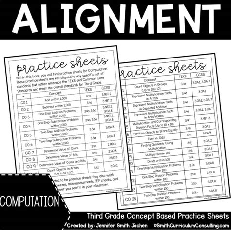 3rd Grade Computation Worksheets Add Subtract Multiply And Divide