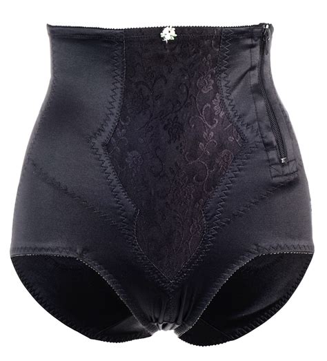 Cortland Style 4205 White High Waist Brief With Zipper Rago Shapewear