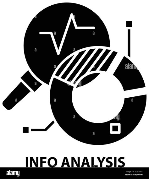 Info Analysis Icon Black Vector Sign With Editable Strokes Concept