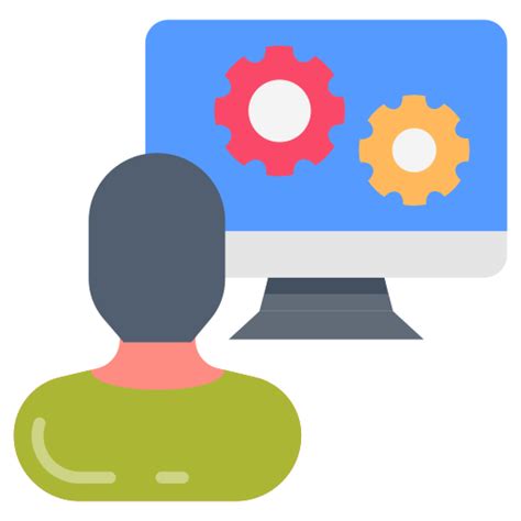 User Testing Man Gears Monitor Icon Download On Iconfinder