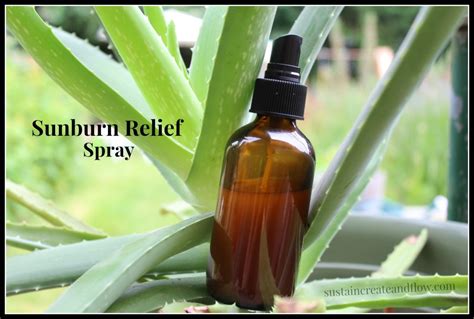 Homemade Sunburn Relief Spray