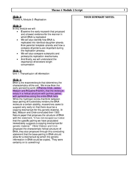 theme 4module 2script w 2021 slide 1 theme 4 module 2 replication