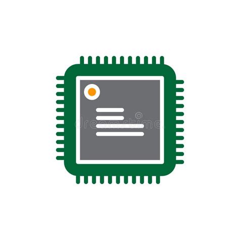 Cpu Processor Vector Icon Colorful Sign Stock Vector Illustration Of Vector Color 94399548