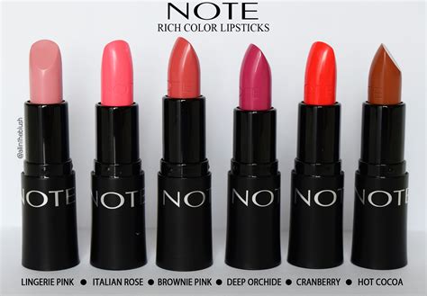 Review: Note Cosmetics Ultra Rich Color Lipstick