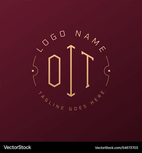 Luxury Oit Logo Design Elegant Letter Royalty Free Vector