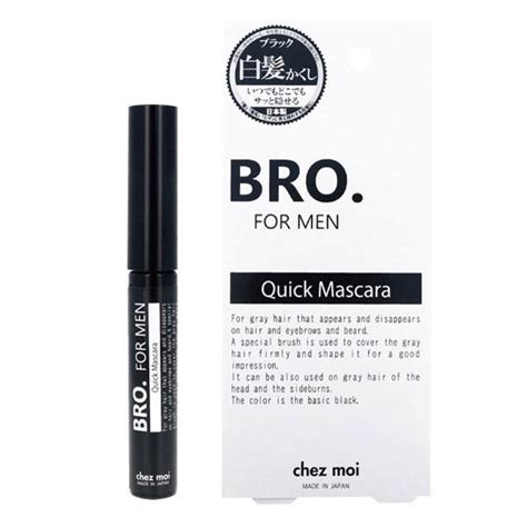Bro For Men Quick Mascaraクイックマスカラ【白髪隠し マスカラ ヒゲ 眉毛 髪の毛 もみあげ 白髪カバー